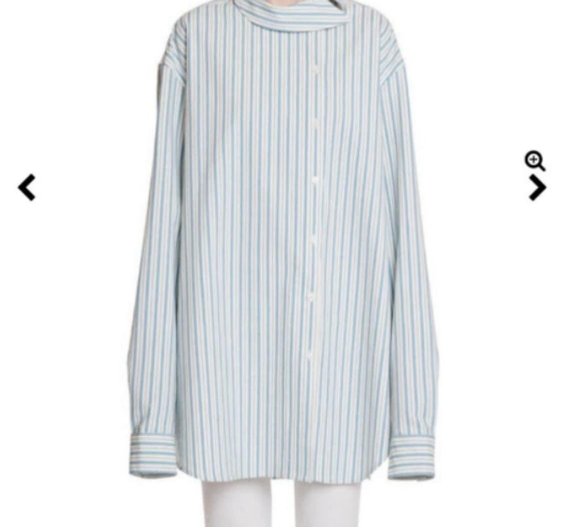 트렁크 프로젝트 Asymmetrc collar stripe shirt | 후루츠패밀리